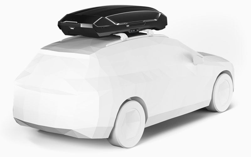 Thule Motion 3 XXL Cargo Box With Roof Rack Full Kit for 2014 Toyota ...