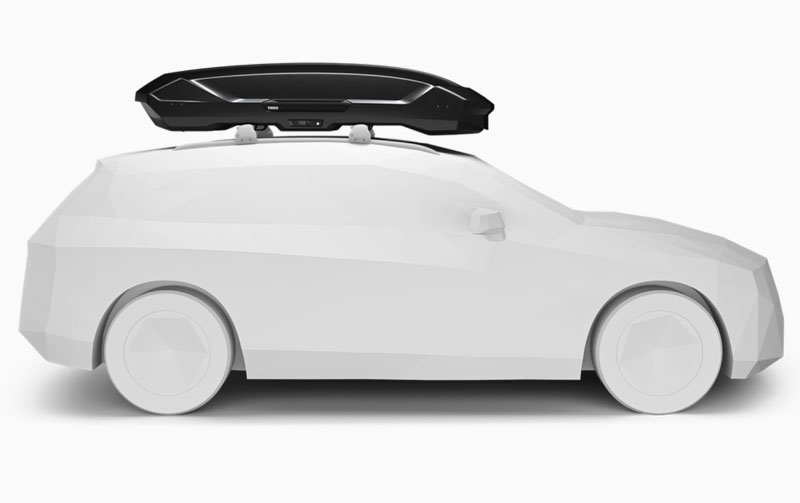 Thule Motion 3 XXL Cargo Box With Roof Rack Full Kit for 2020 Subaru ...