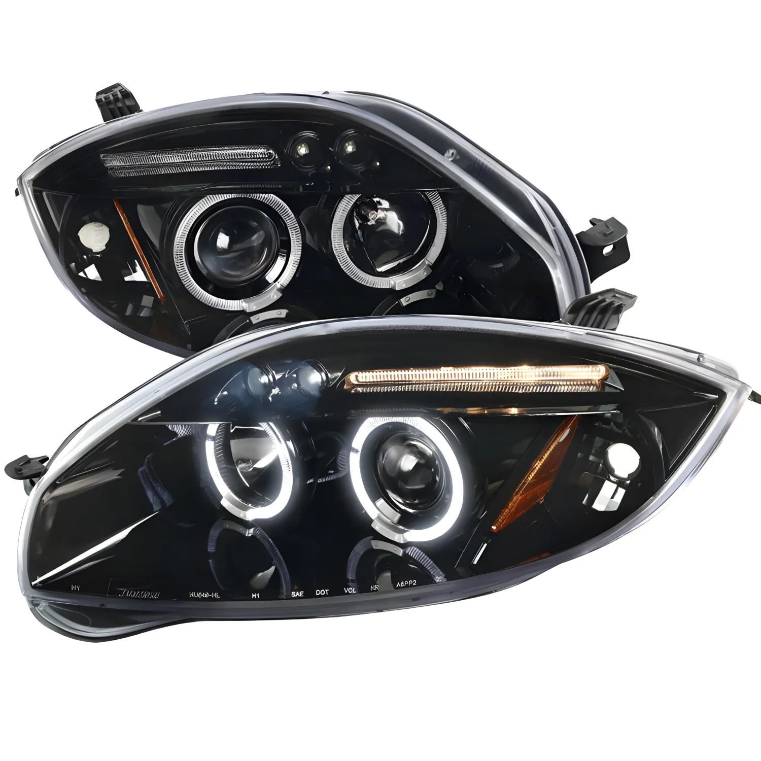 PRO Design Black Headlights for 2008 Mitsubishi Eclipse