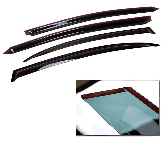 PRO Design Side Window Visors / Deflectors for Import at PRO Import Tuners