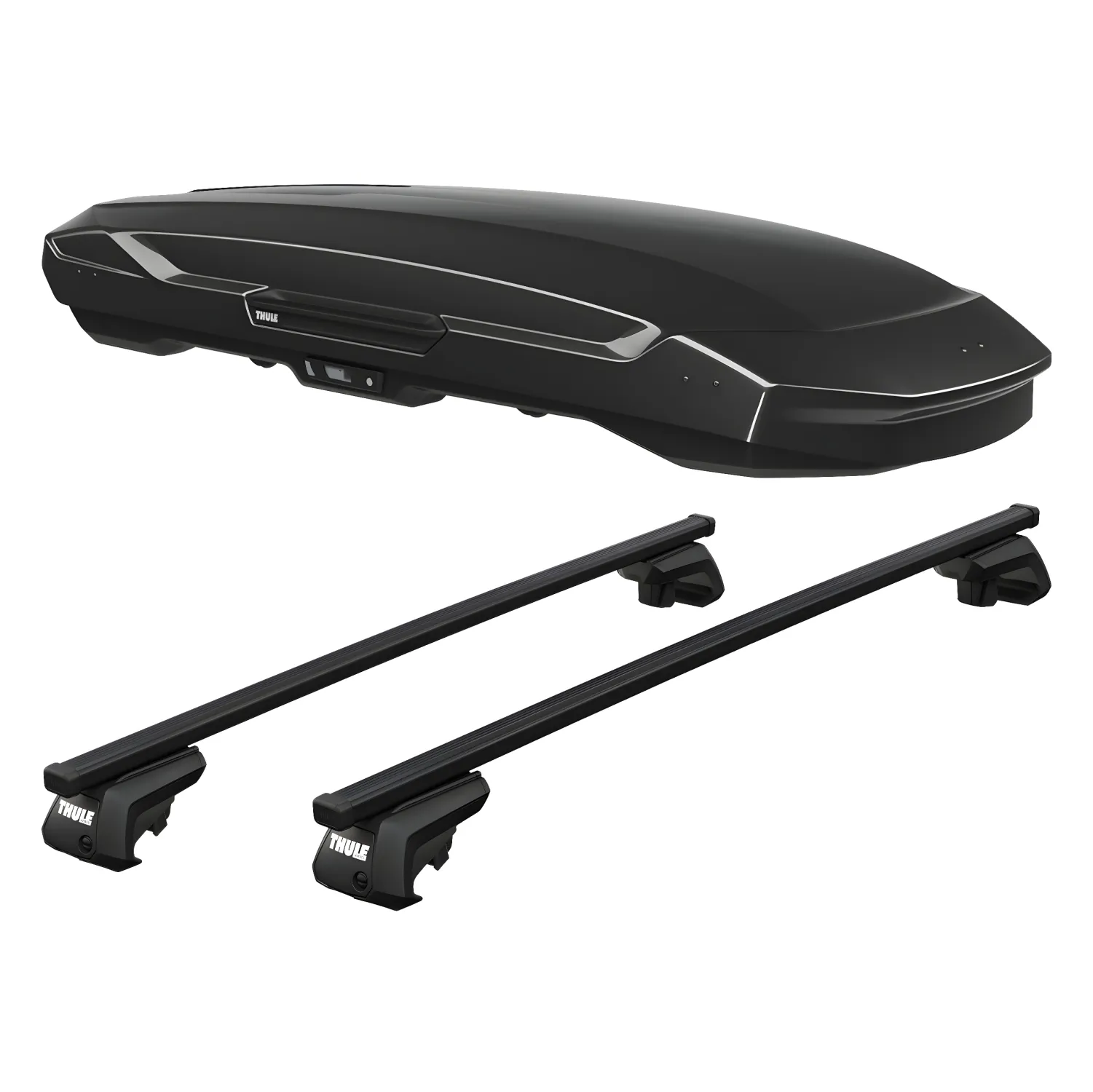 Thule Motion 3 XXL Low Cargo Box With Roof Rack Full Kit for 2021 ...