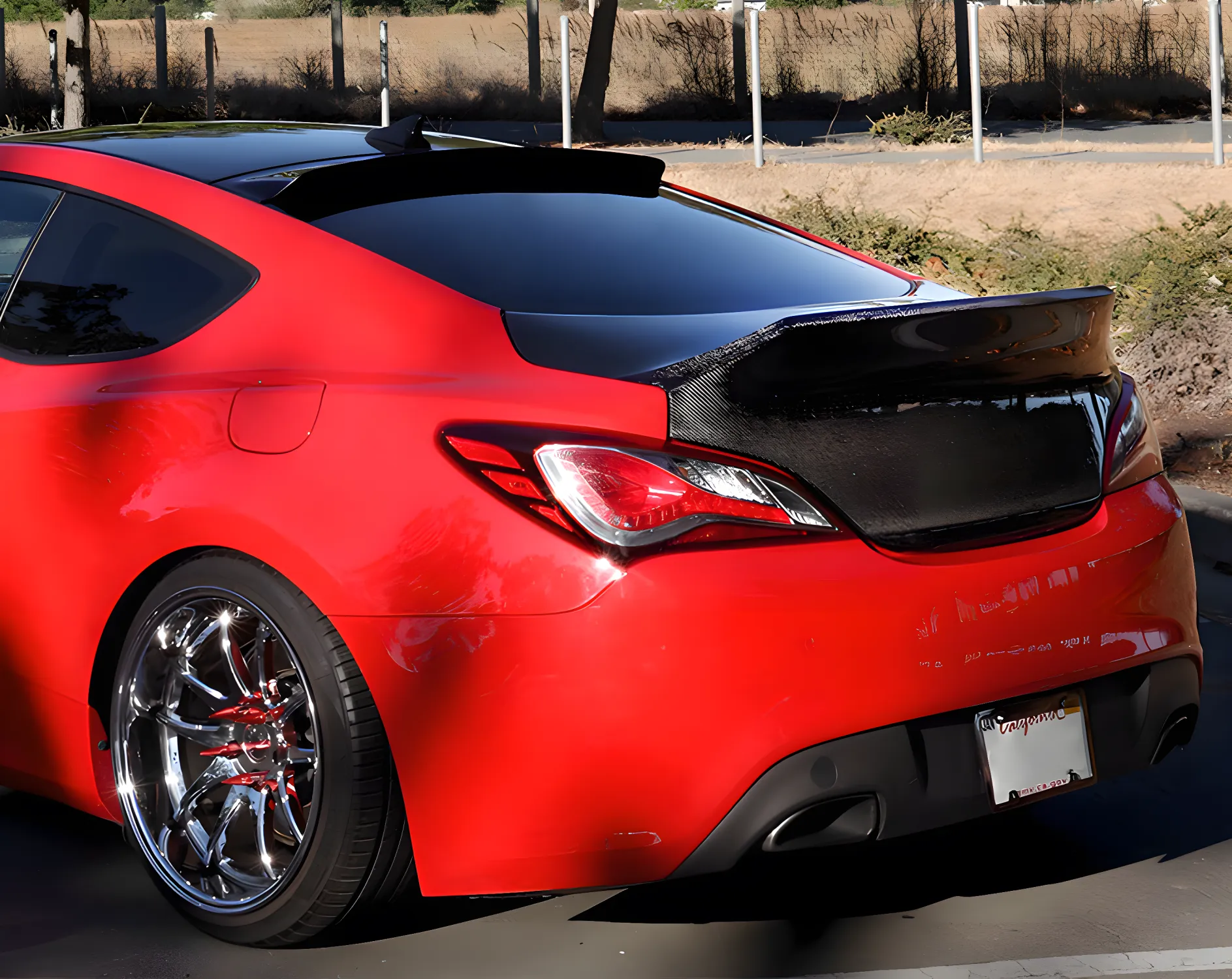 PRO Design Roof Spoiler / Rear Window Visor for 2013 Hyundai Genesis 2 ...
